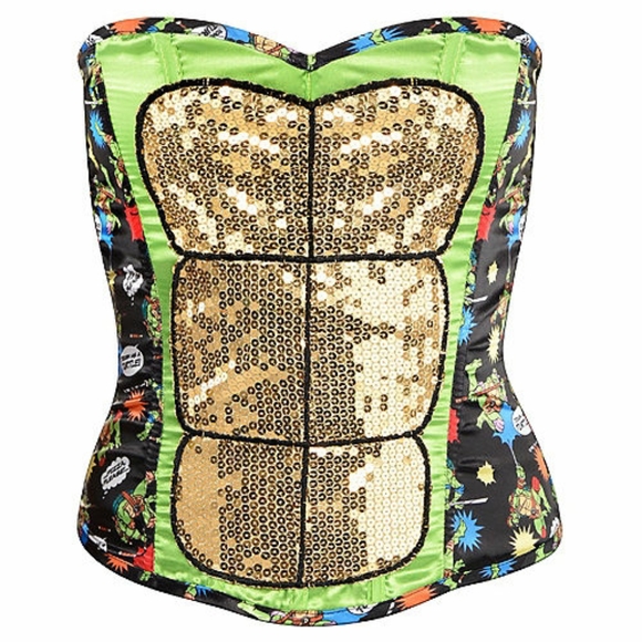 Nickelodeon | Other | Sequin Teenage Mutant Ninja Turtles Corset ...